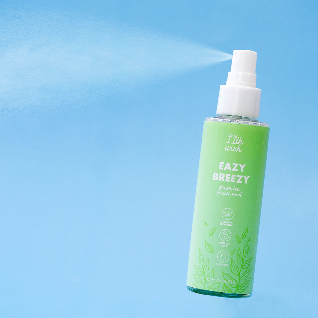 Eazy Breezy Green Tea | Korean Facial Mist | 11th Wish & Amorus USA